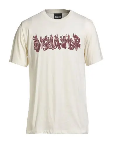 DISCLAIMER T-shirt Burgundy Size Cotton - White