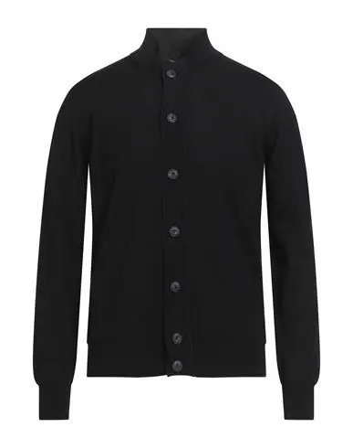 Alpha Studio Merino Wool Cardigan With Suede Trims