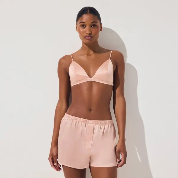 SKIMS Silk Lightly Lined Triangle Bralette - Villa
