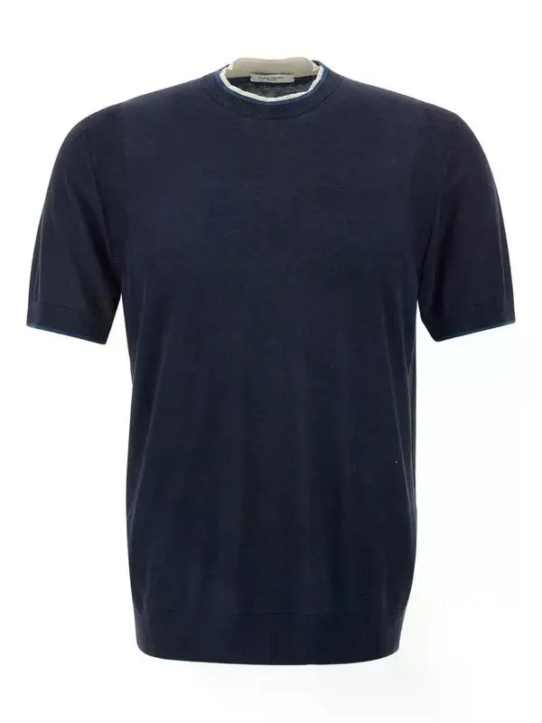 PAOLO PECORA Silk-blend T-shirt