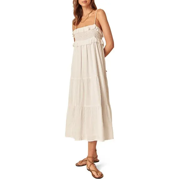 NOBODY'S CHILD Florian Organic Cotton Midi Sundress