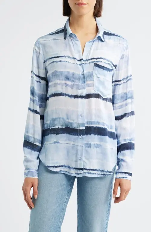 CLOTH & STONE Striped Button-up Shirt