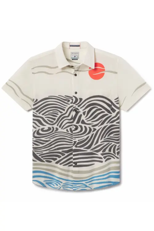 BAJA LLAMA Red Sun Over Black Hillsvagabond Button Up