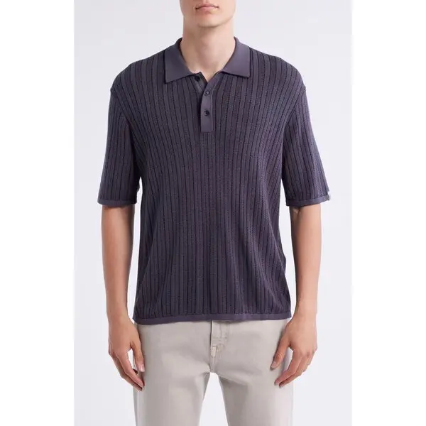 Rag & Bone Harvey Garment Dye Polo - Wshbk