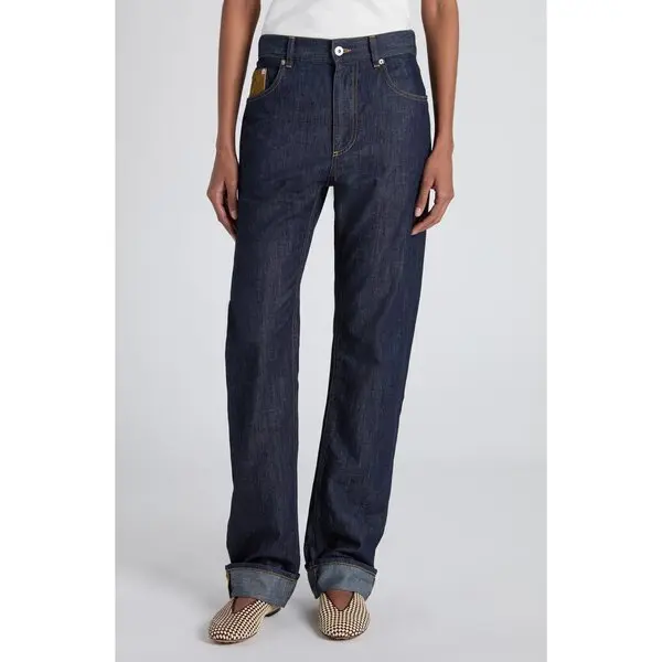 Bottega Veneta Mélange Wool Drill Tapered Trousers