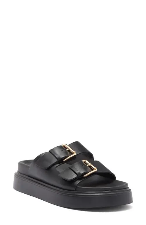 TONY BIANCO Jagger Slide Sandal - Black Nappa