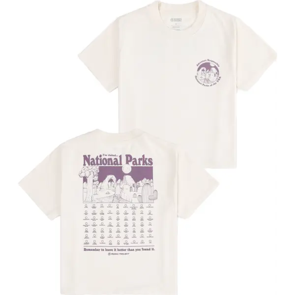 PARKS PROJECT National Parks Relaxed-fit Boxy Tee - Natural