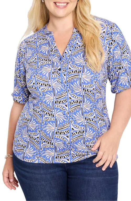 NIC+ZOE Ocean Jewel Jersey Top