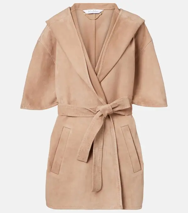 Max Mara Suede Wrap Jacket