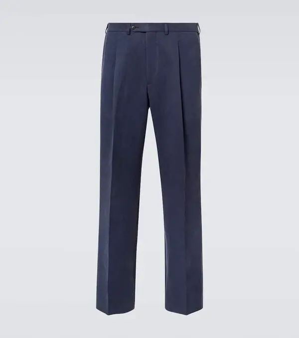 SAMAN AMEL Amo Linen Suit Pants - Blue