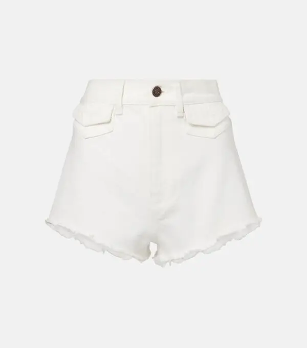 Chloé Distressed Denim Shorts
