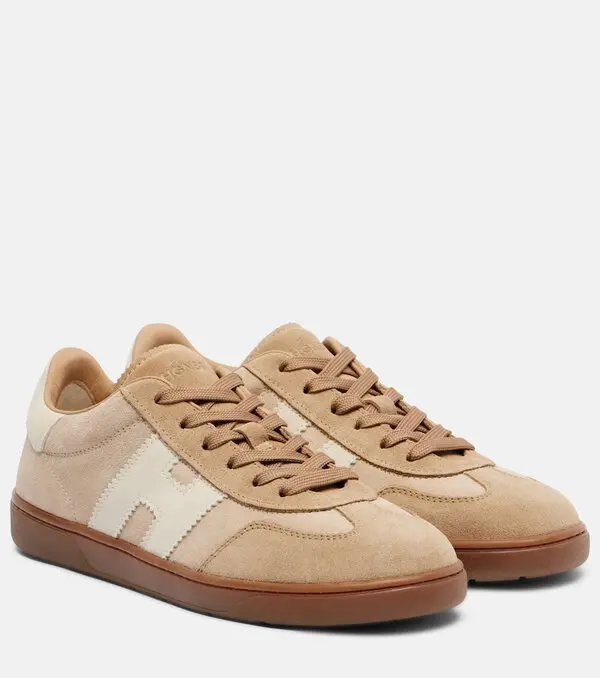 Hogan Suede Sneakers - Beige