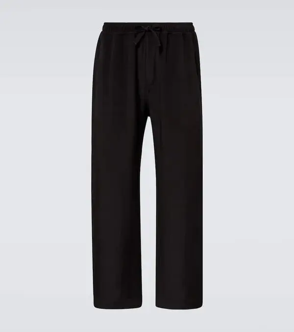 SAMAN AMEL Silk Wide-leg Pants