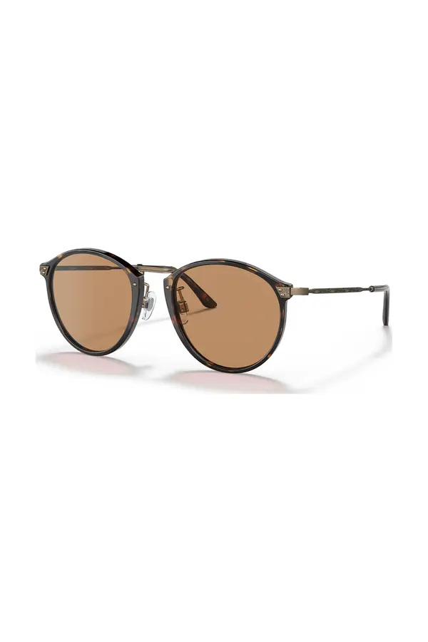 Giorgio Armani Sunglasses With Acetate Frame And Crystal Lenses - Brown