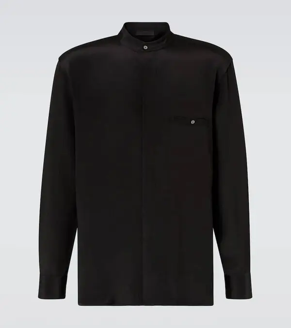 SAMAN AMEL Silk Shirt Jacket