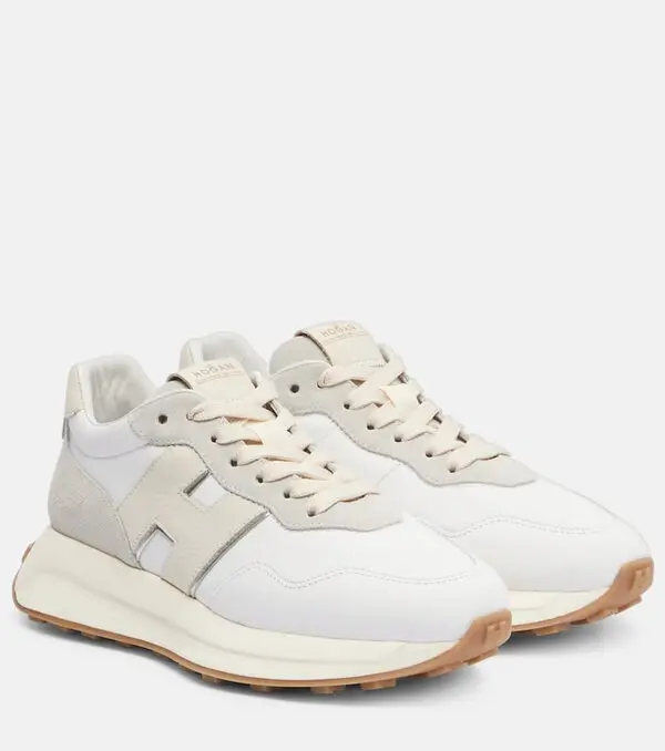 Hogan H641 Leather Sneakers - White