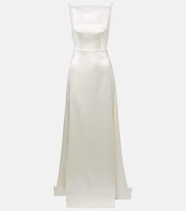 DANIELLE FRANKEL Bridal Emerson Silk And Wool Gown