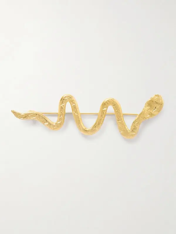 YSSO Ophis -plated Brooch