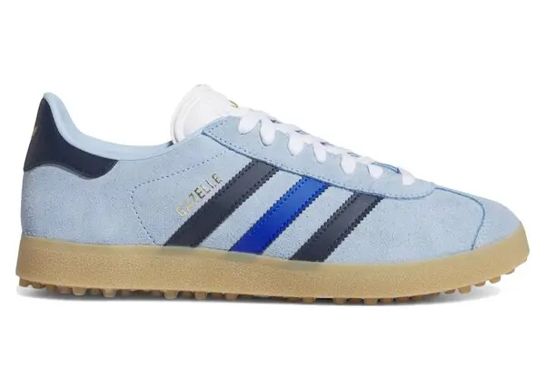 Adidas Gazelle Spikeless Golf Shoes - Clear Sky/night Indigo/royal Blue