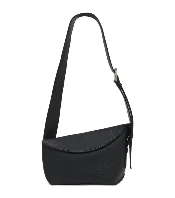 Alexander McQueen Large Leather T-bar Sling Cross-body Bag - Black