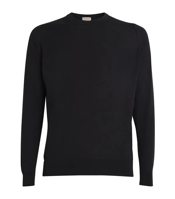 John Smedley Cotton-cashmere Farr Sweater - Black