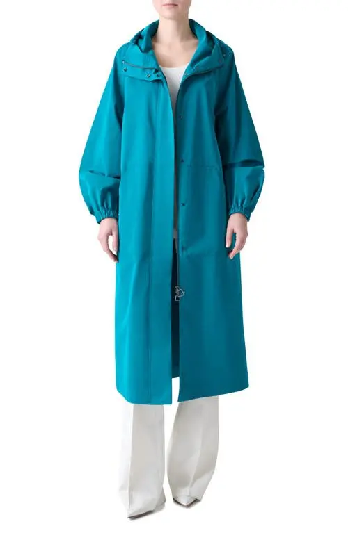 Akris Zachary Water Repellent Hooded Long Parka