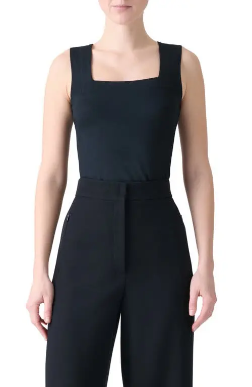 Akris Square Neck Stretch Modal Tank