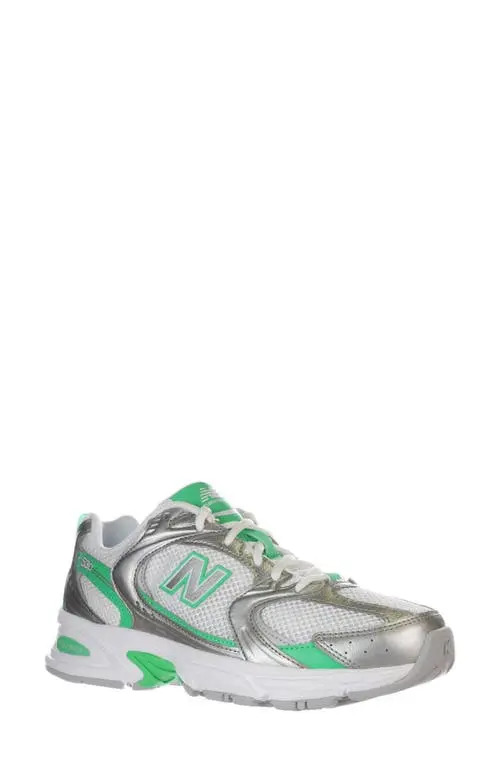 NEW BALANCE 530 Athletic Sneaker - Silver Metallic/ Green Apple