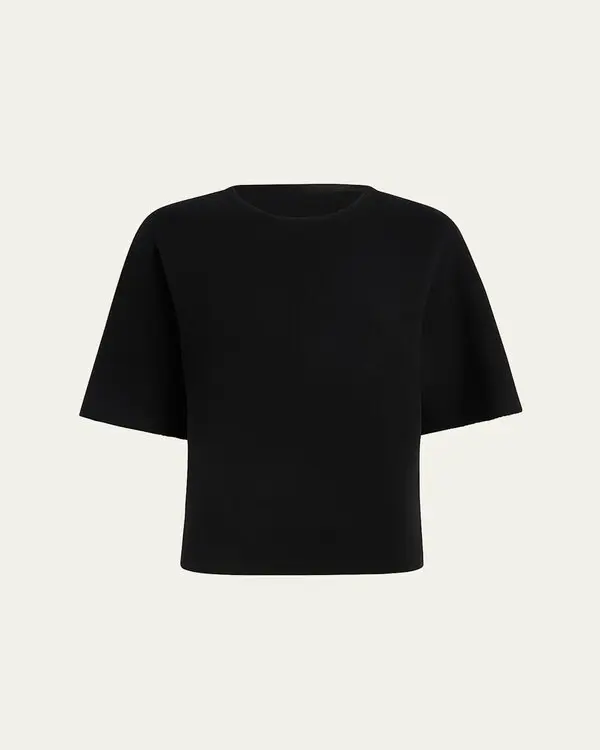 Khaite Warren Elbow-sleeve Top