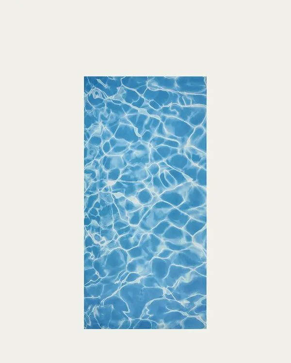 SUMMERILL & BISHOP La Piscine Linen Tablecloth, 65" X 98