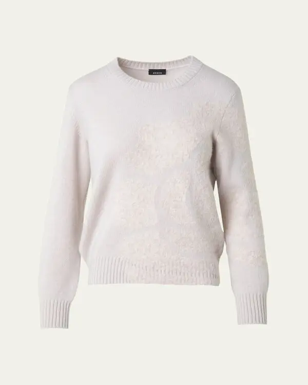 Akris Anemone Boucle Cashmere-silk Knit Sweater