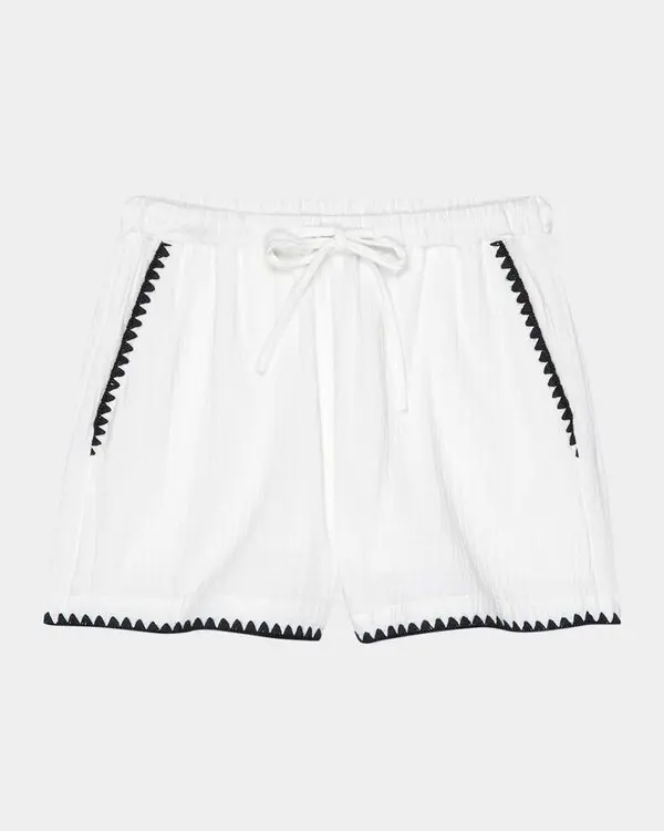 Rails Sunny Gauze Embroidered Shorts