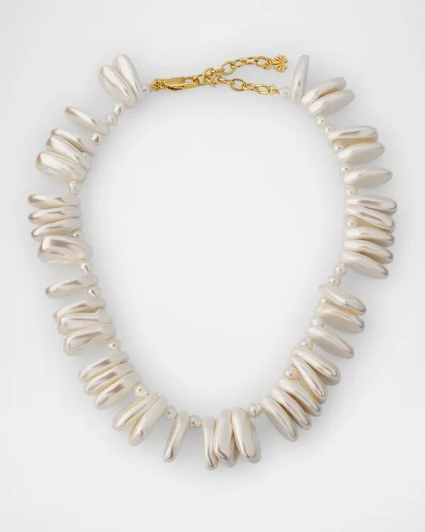 Lele Sadoughi Corfu Pearlescent Necklace - Pearl