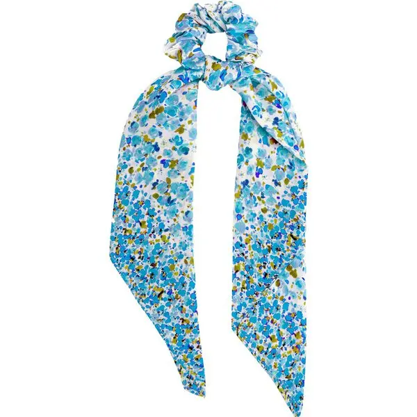 FRANCES VALENTINE Pocket Full Of Posies Silk Scrunchie & Removable Scarf Set