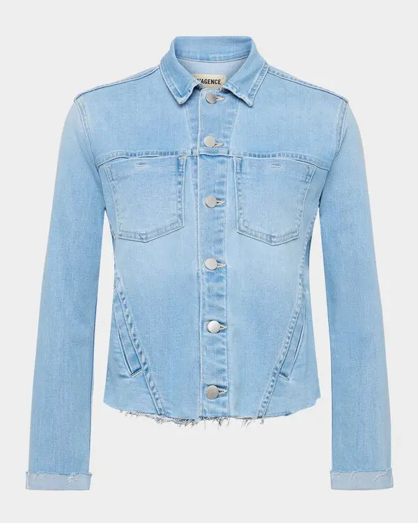 L'Agence Janelle Denim Trucker Jacket