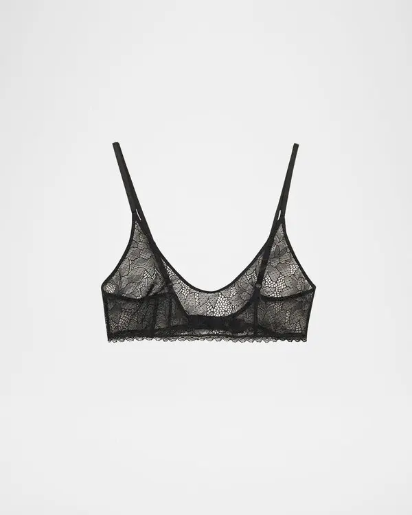Kiki De Montparnasse Dahlia Floral Lace Soft Bra - Ivory