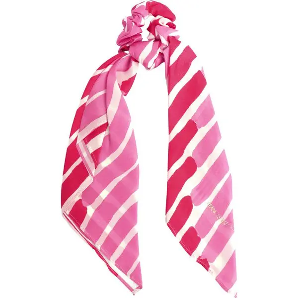 FRANCES VALENTINE Matchstick Silk Scrunchie & Removable Scarf Set