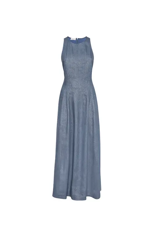 Brunello Cucinelli Linen And Virgin Wool Twill Dress