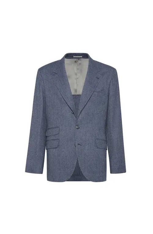 Brunello Cucinelli Deconstructed Cavallo Blazer - Denim