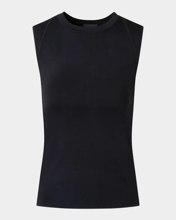 Akris Fitted Stretchsilk Top