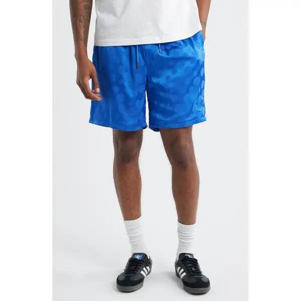 HONOR THE GIFT Polka Dot Drawstring Shorts - Blue