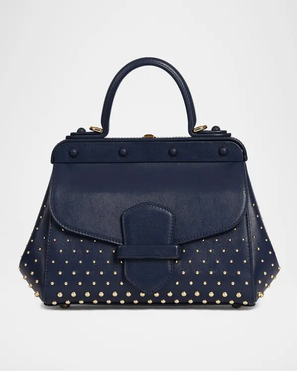 FRANZI Margherita Starlight Edition Small Leather Top-handle Bag - Night Blue