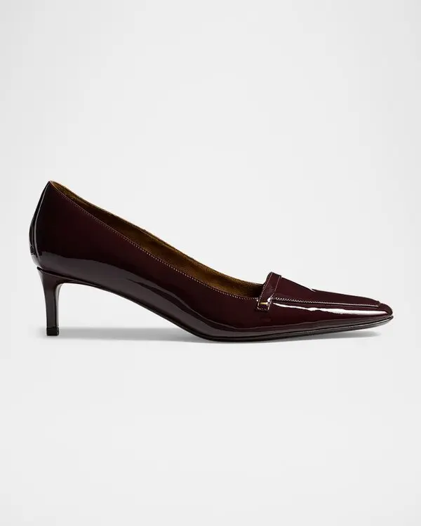 Khaite Celia Patent Leather Pumps - 531 Bordeaux