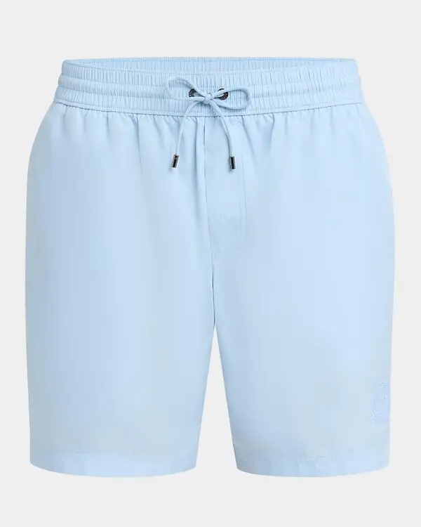 Dolce & Gabbana Embroidered Emblem Swim Trunks