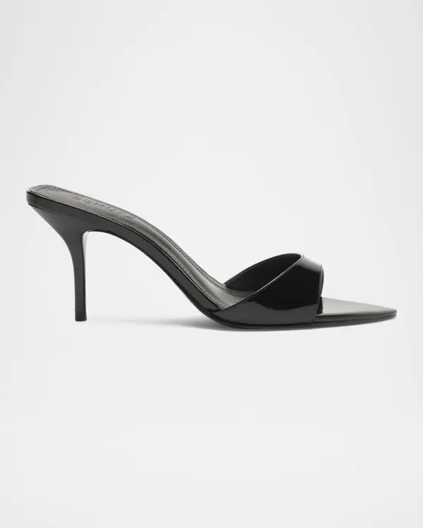 Schutz Elodie Patent Stiletto Mule Sandals