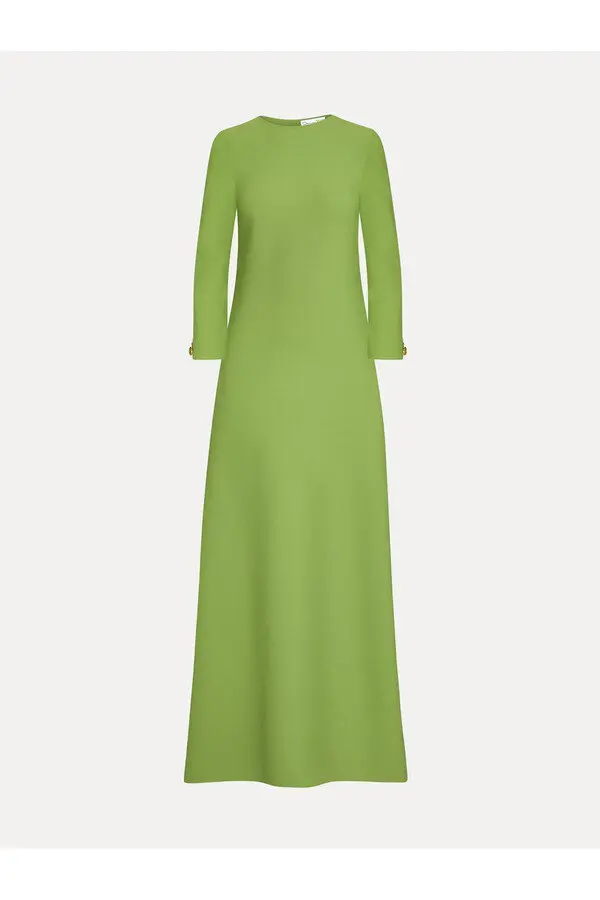 Oscar De La Renta Butterfly-detailed 3/4 Sleeve Caftan - Gold