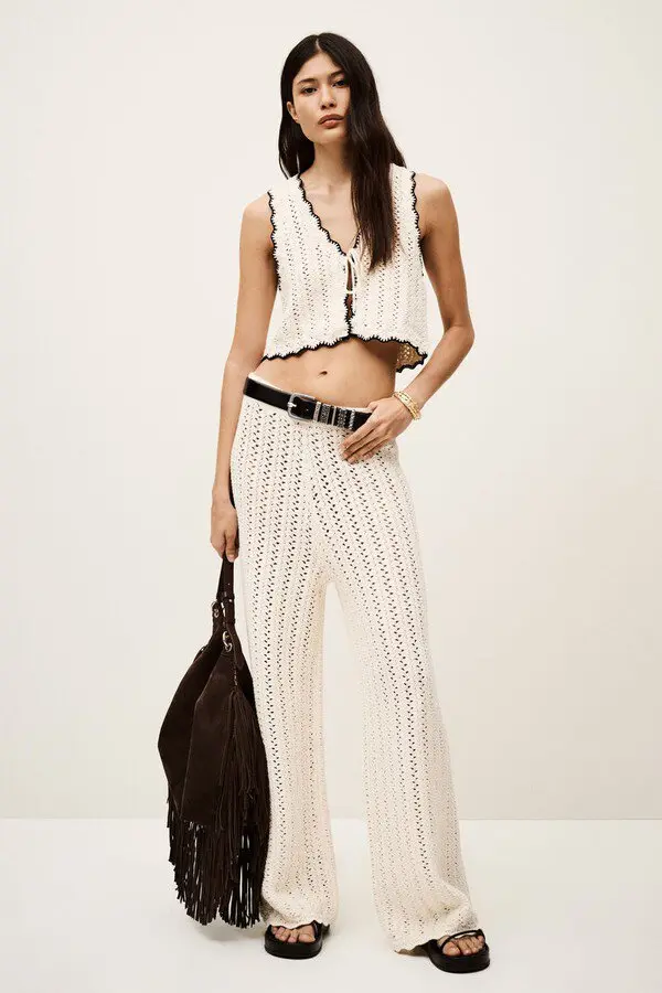 Ba&sh Silvio Loose-fitting Pants - White