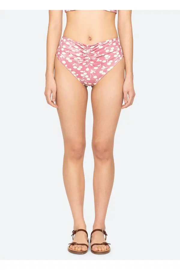 Sea Cheri Fruit Print Bikini Bottom
