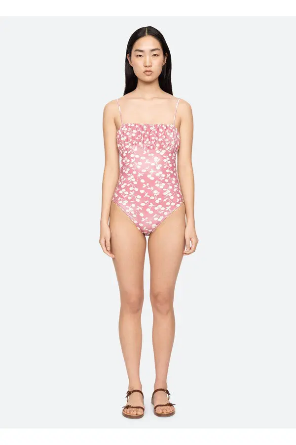 Sea Cheri Fruit Print One-piece
