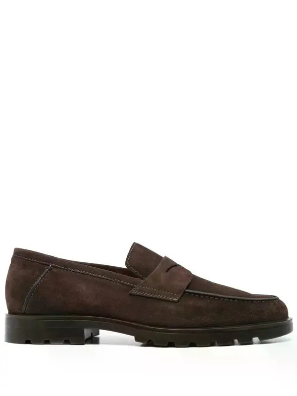Santoni Suede Loafers